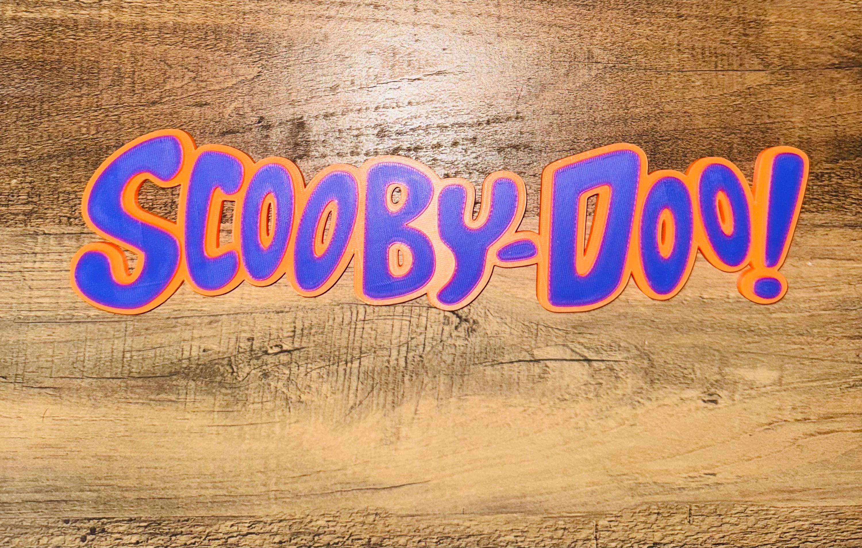 Scooby-doo 3D Logo Large Display Sign Self Standing Shelf Art Cartoons ...