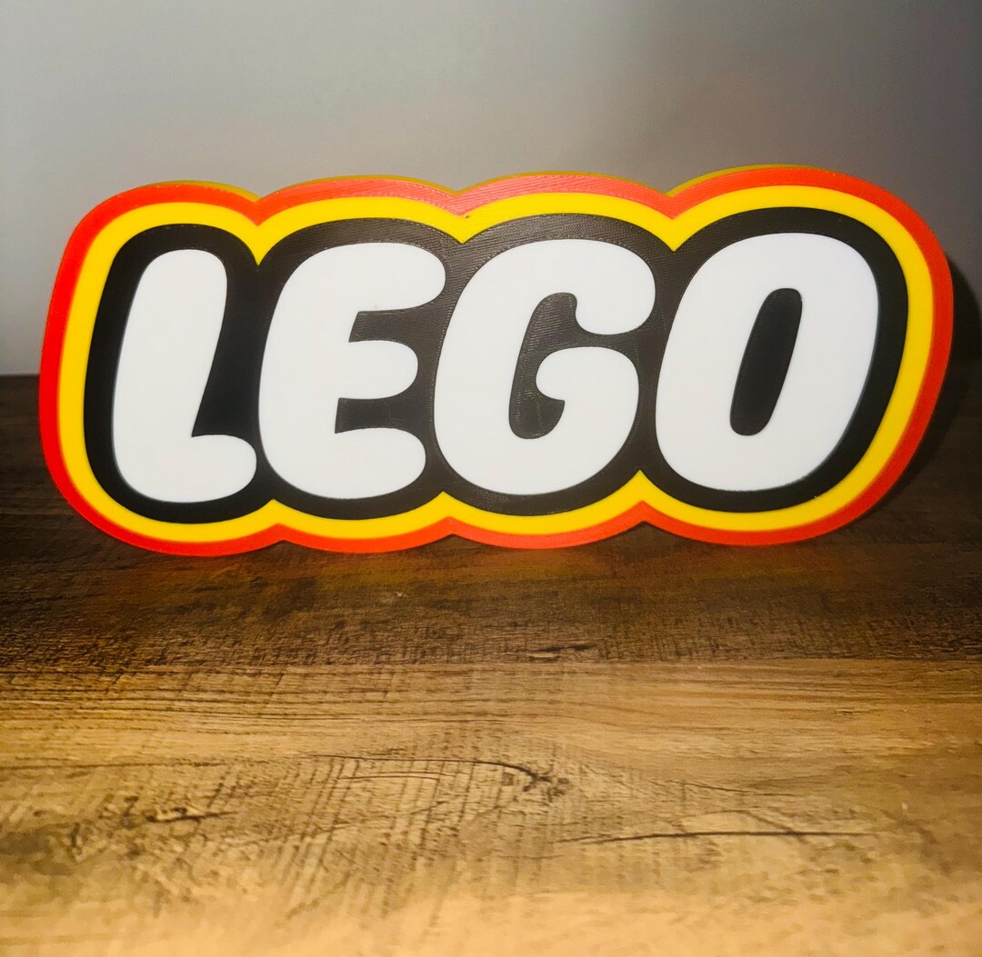 LEGO 3D Logo Sign Self Standing Wall Display Shelf Art Toys Large - Etsy