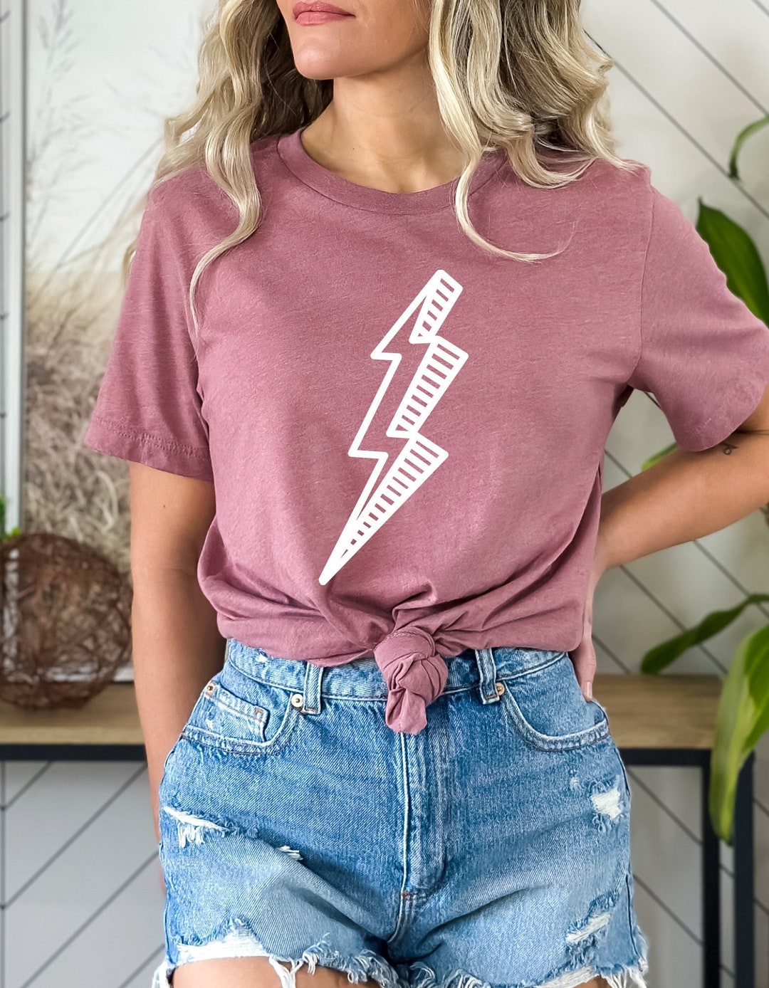 Lightning Bolt Graphic Tee, Storm Shirt - Etsy