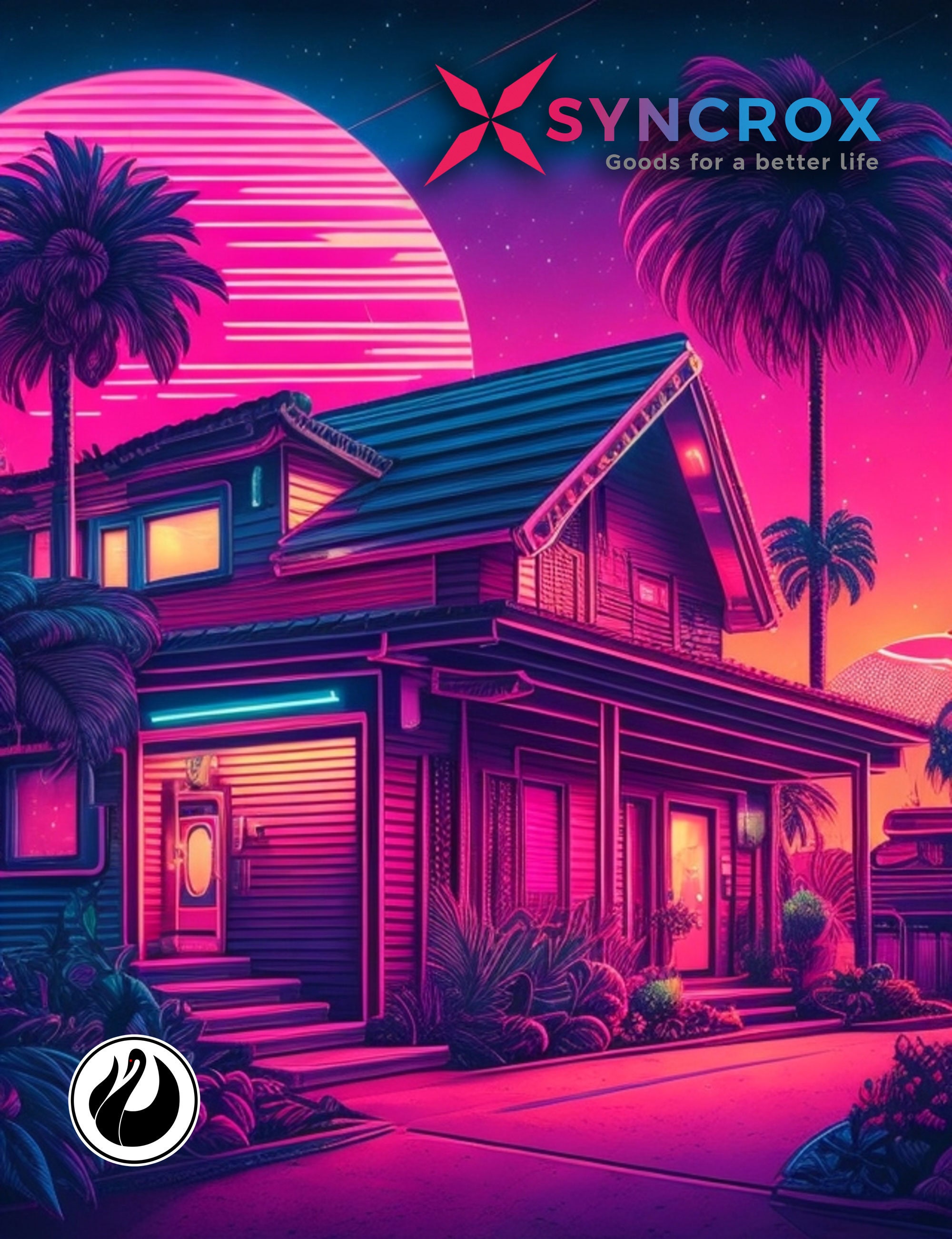 Synthwave Style / House Number 2 / Synthwave Retrowave Vaporwave / 80s ...