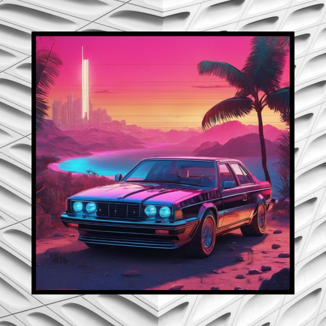 The Showcase Nº2 / Sports Car Poster / Synthwave Retrowave Vaporwave ...