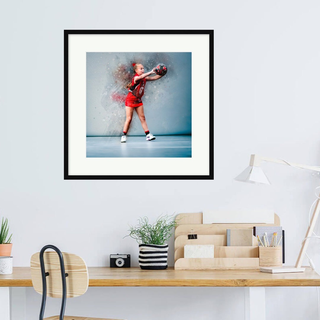 Custom Digital Art Sport Portrait From Your Action Photos, Sport Gift ...