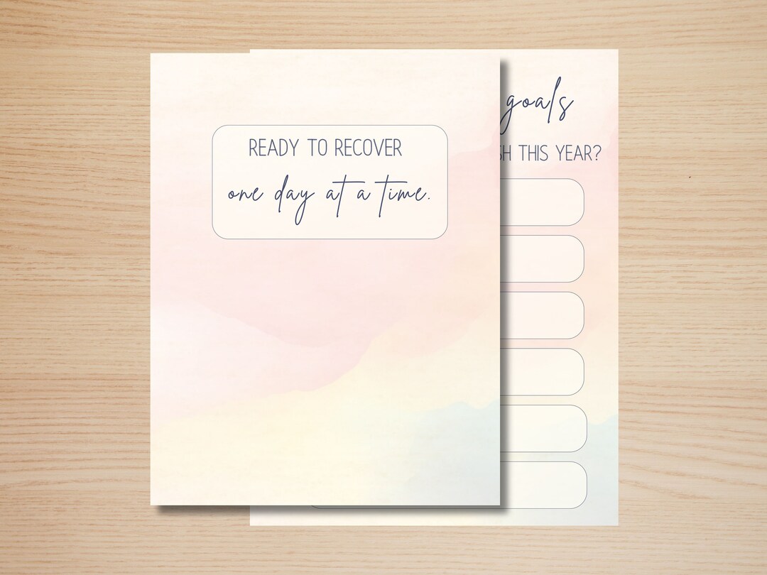 Ready to Recover: Addiction Recovery Journal (10 Templates) | Digital ...