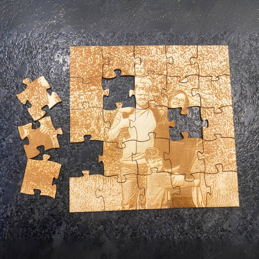 Custom Photo Puzzle Wooden Engraved Puzzle Gift Gift for Kids ...