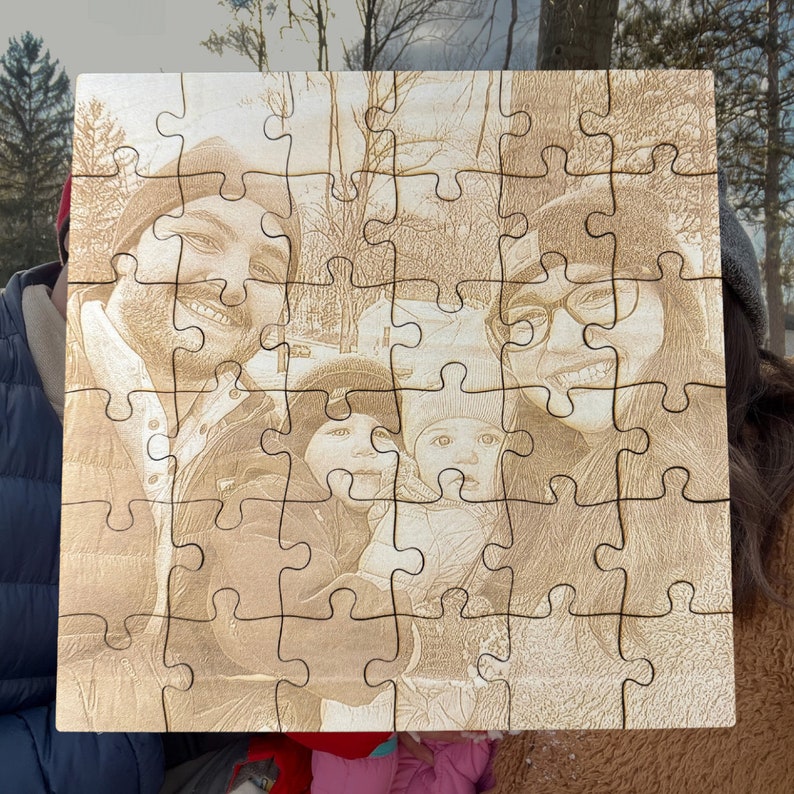 Custom Photo Puzzle Wooden Engraved Puzzle Gift Gift for Kids ...