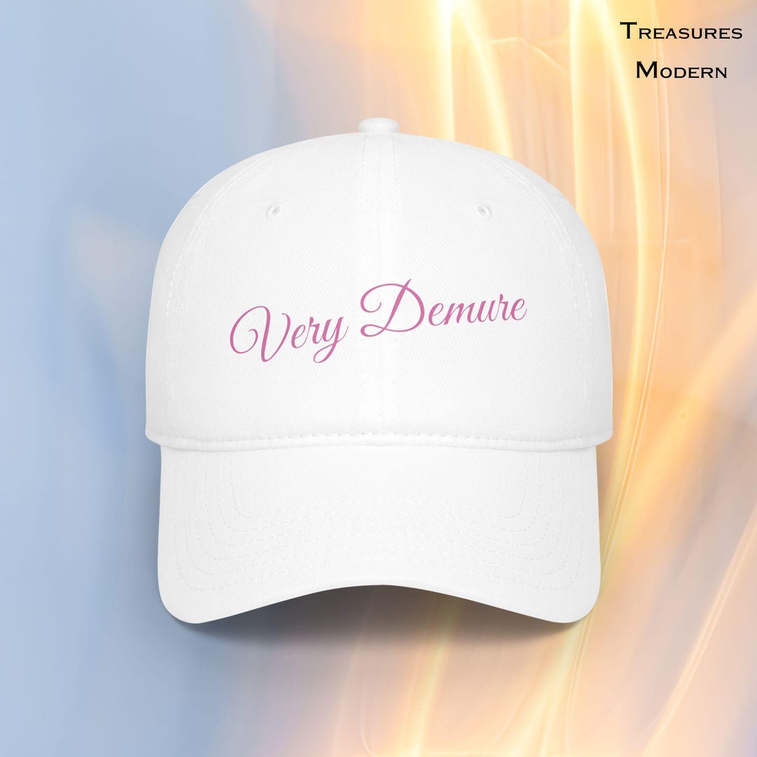 Very Demure Low Profile Cap Very Mindful Hat - Etsy