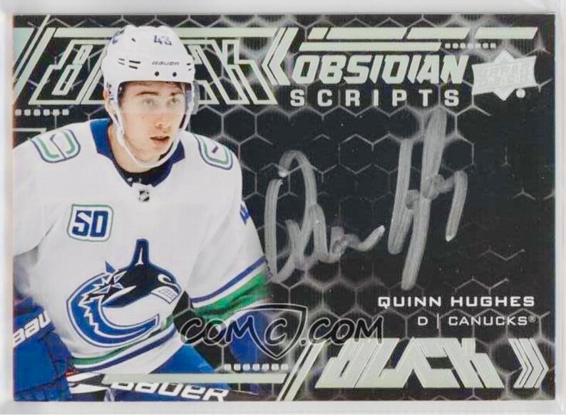Quinn Hughes Autograph Vancouver Canucks Official NHL Licensed Product ...