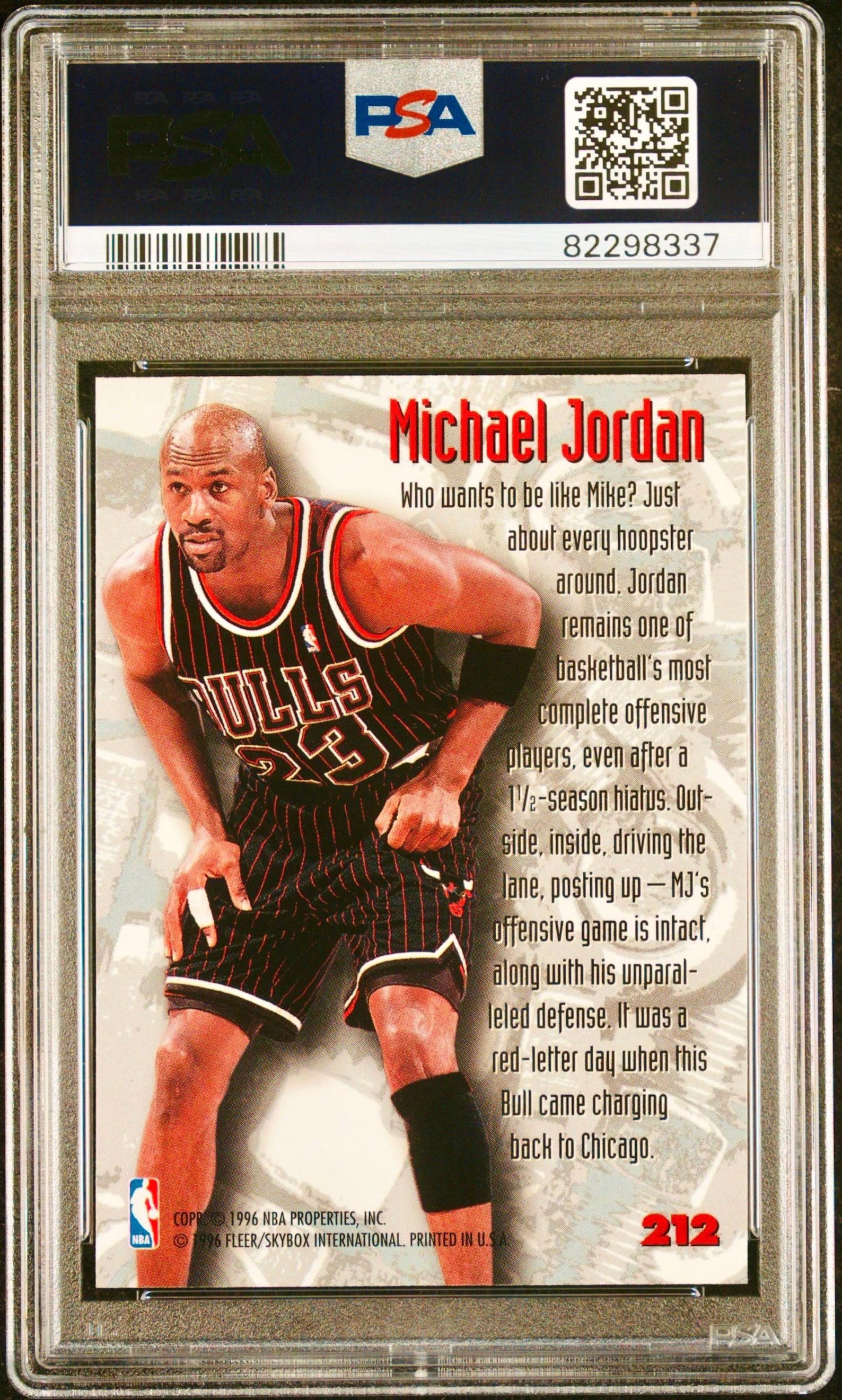 Michael Jordan MINT PSA 9 Card 1995 | Chicago Bulls | Officially ...