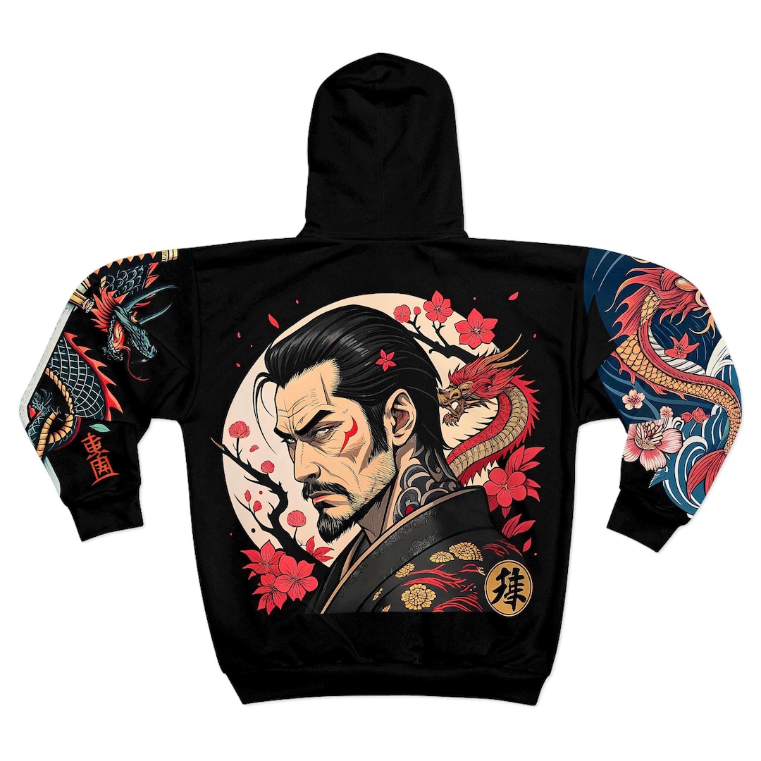 Yakuza Tattoo Unisex Zip Hoodie, Yakuza Hoodie, Japanese Yakuza ...