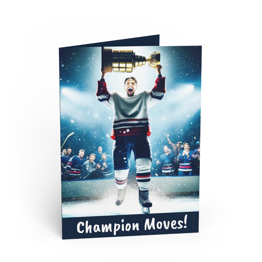 Congratulations Card Ice Hockey Theme Congratulations Hockey Fan ...