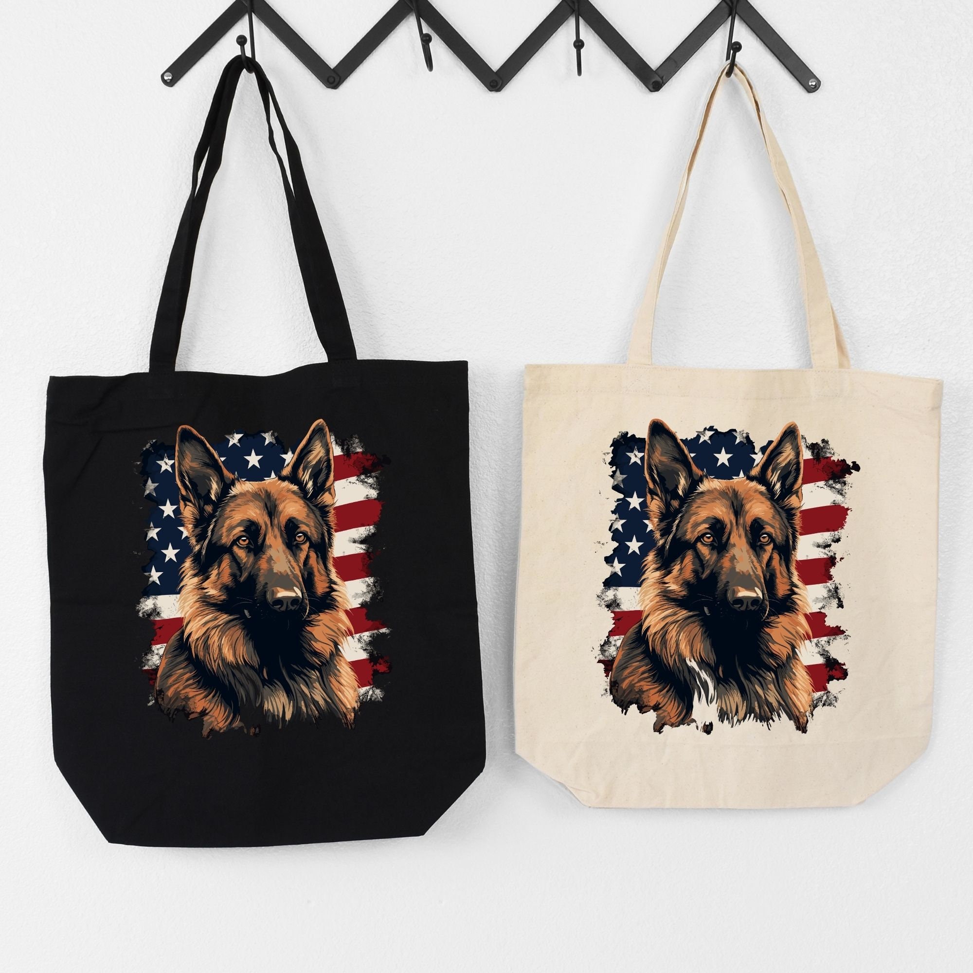 Watercolor German Shepherd | Digital Download | Clip Art | 4th of July ...