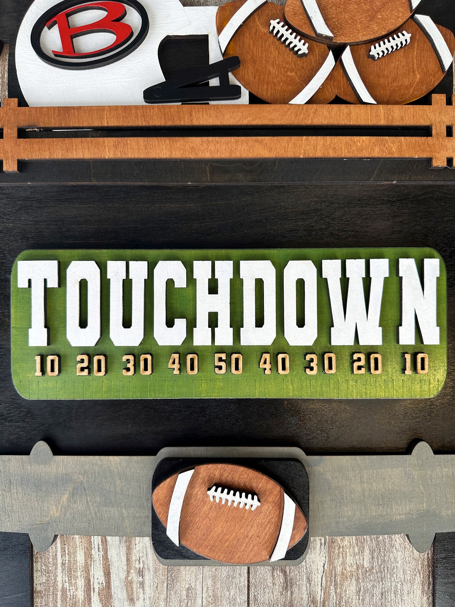 Personalized Football Door Hanger - Football Sign - Football Door Decor ...