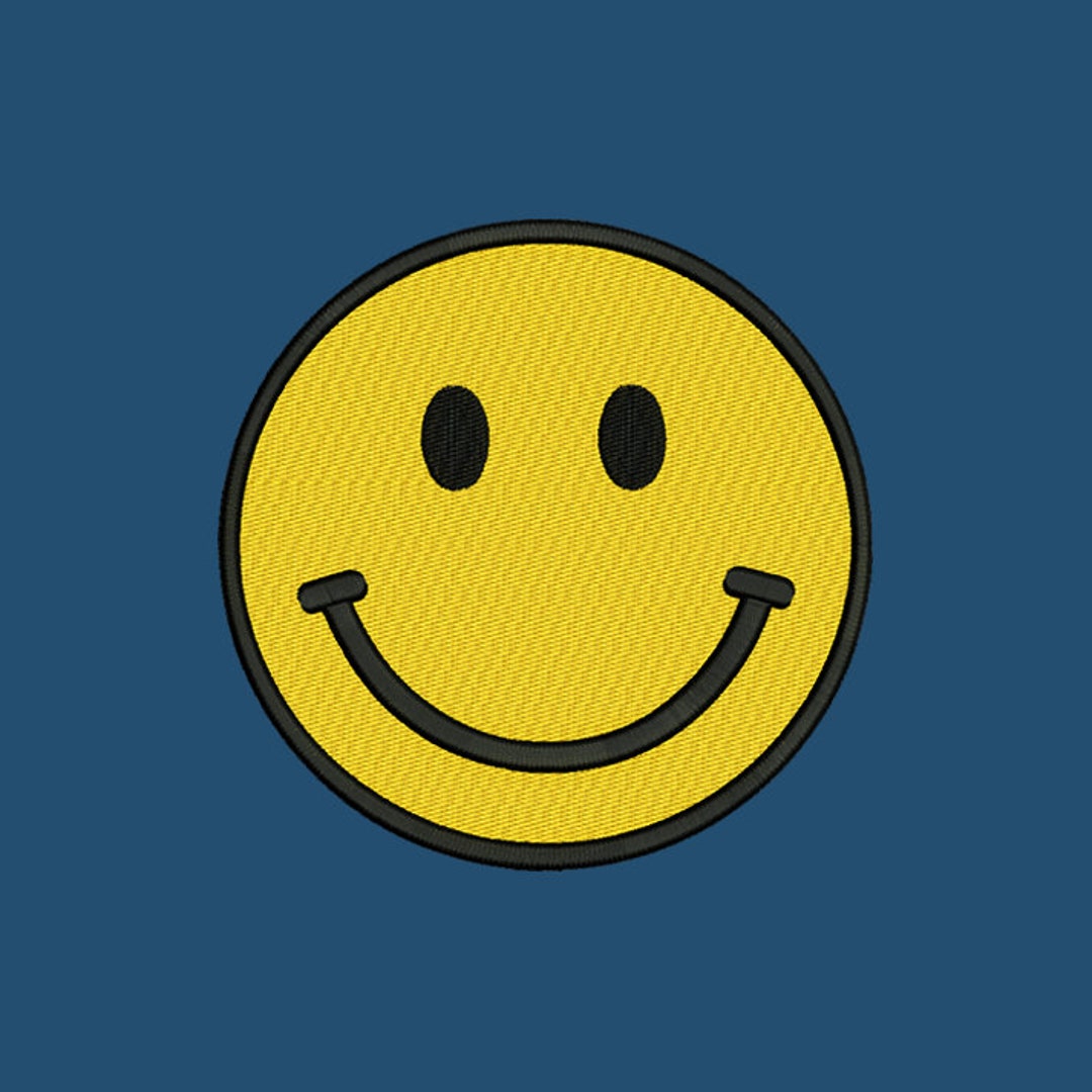 Smiley Face Emotion Machine Embroidery Emoticons Design - Etsy