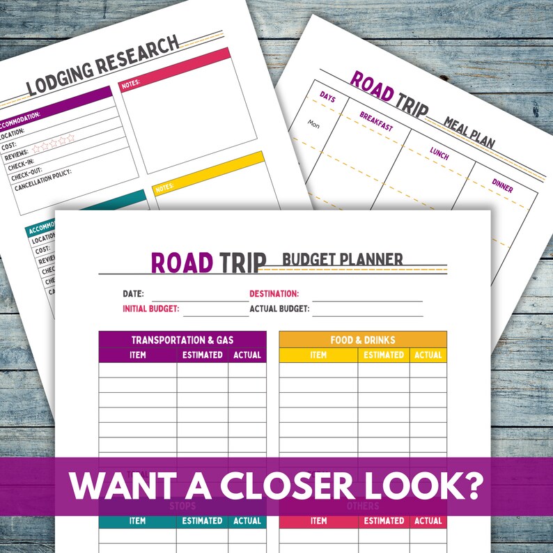 Road Trip Planner, Road Trip Organizer, Family Road Trip Planning ...