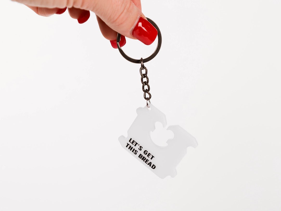 Let's Get This Bread Jumbo Keychain-realistic Bread Bag Tie -pastry ...