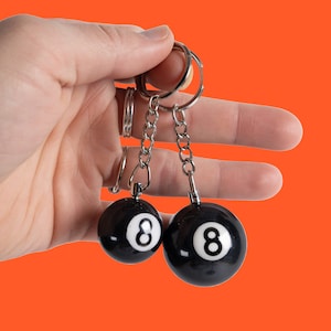 8 Ball Keychain - Charm -purse Charm - Billiards Accessories - Magical ...