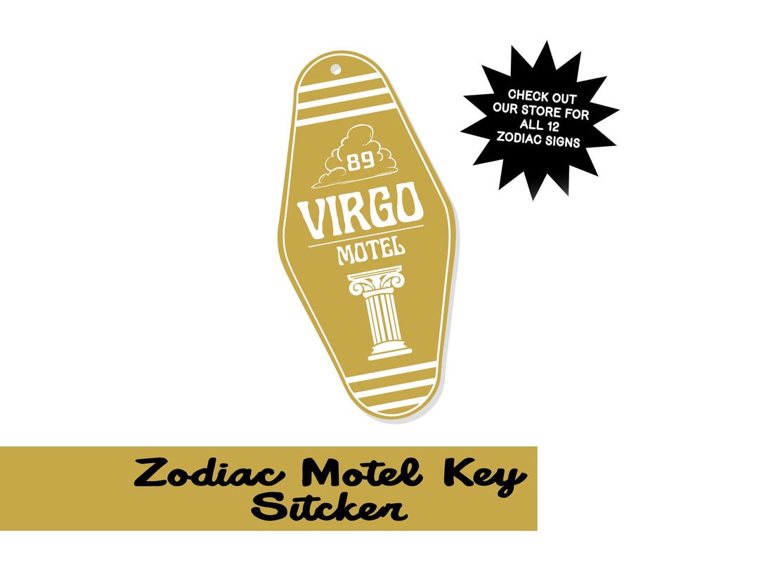 Scorpio Motel Sticker-retro Sticker-zodiac Hotel Collection-faux Hotel ...