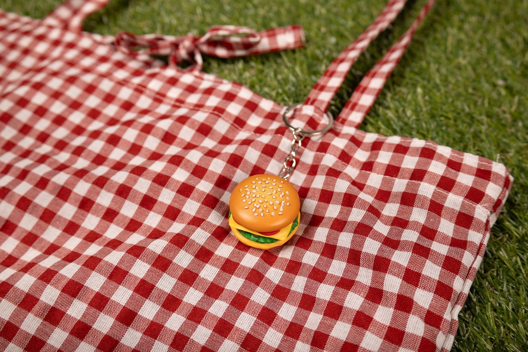 Mini Cheeseburger Keychain- Cheeseburger Charm -purse Charm - Food ...