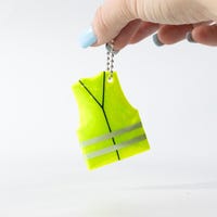 Reflective Keyring, Larger Size, Safety Hi Visibility, Belt Loop, Key ...
