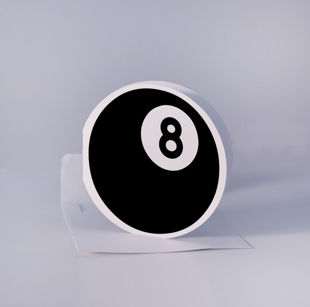 8 Ball Card: Billiards Gift, Unique Homemade Greeting Card - Etsy