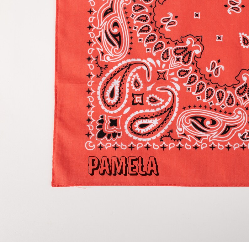 Western Script Custom Name Bandana-personalized Bandanas-printed ...