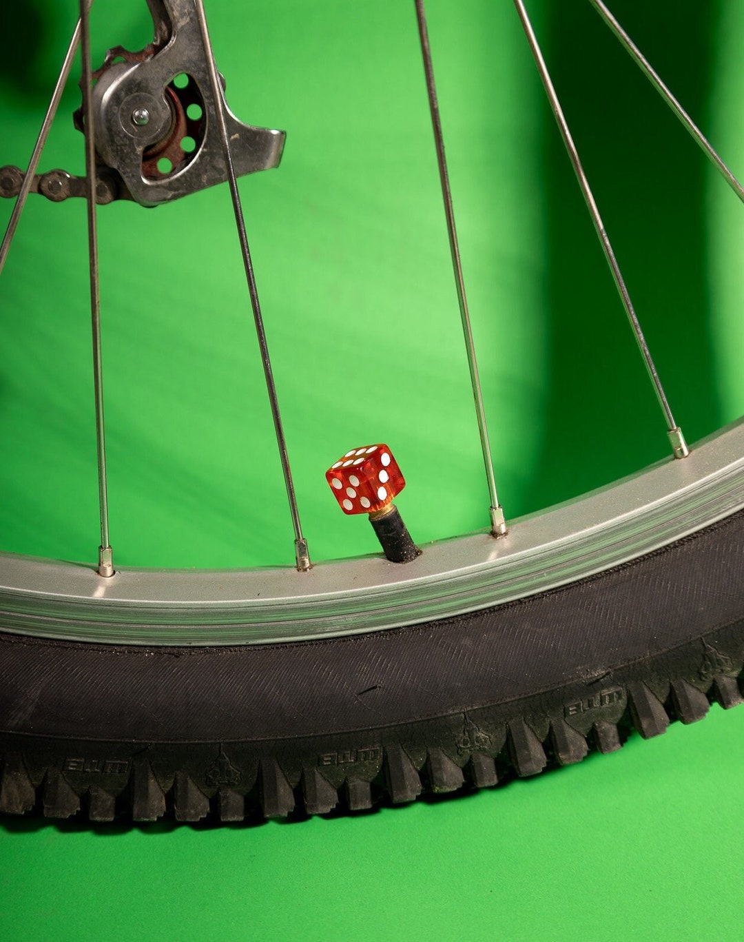 Set of Red Dice Valve Covers for Bike Car Motorcycle-schrader Valve ...