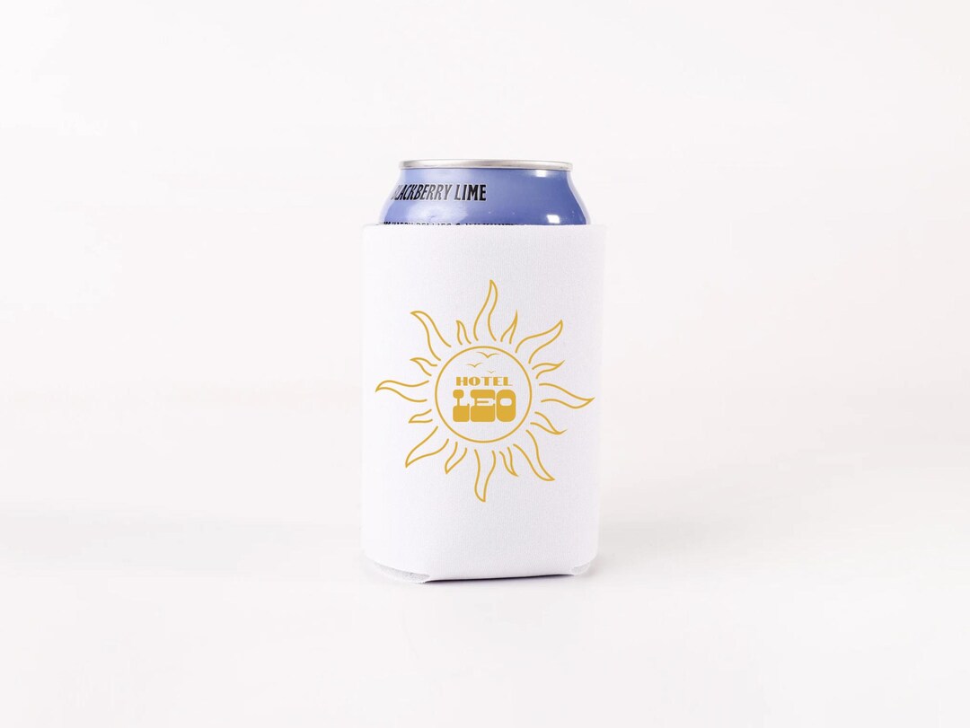 Leo Zodiac Can Coolers - Retro Motel Drink Sleeves - Astrology Party ...