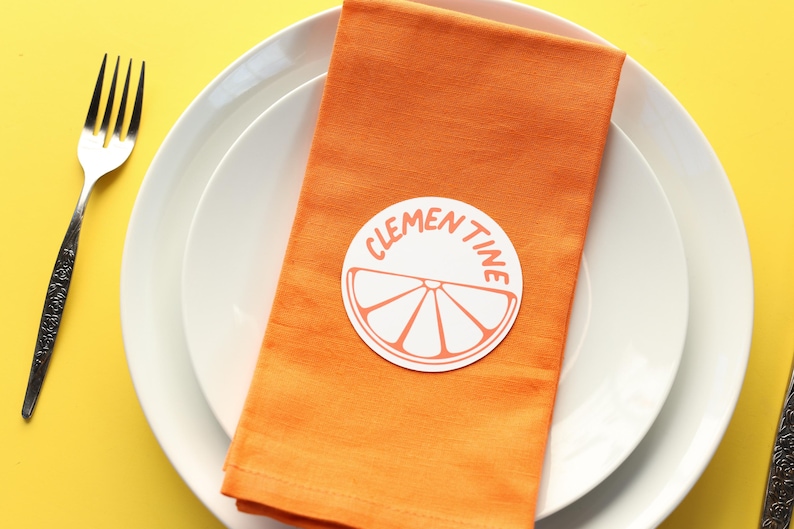 Citrus Slice Name Place Cards: Lemon Wedding, Amalfi Coast Spritz ...