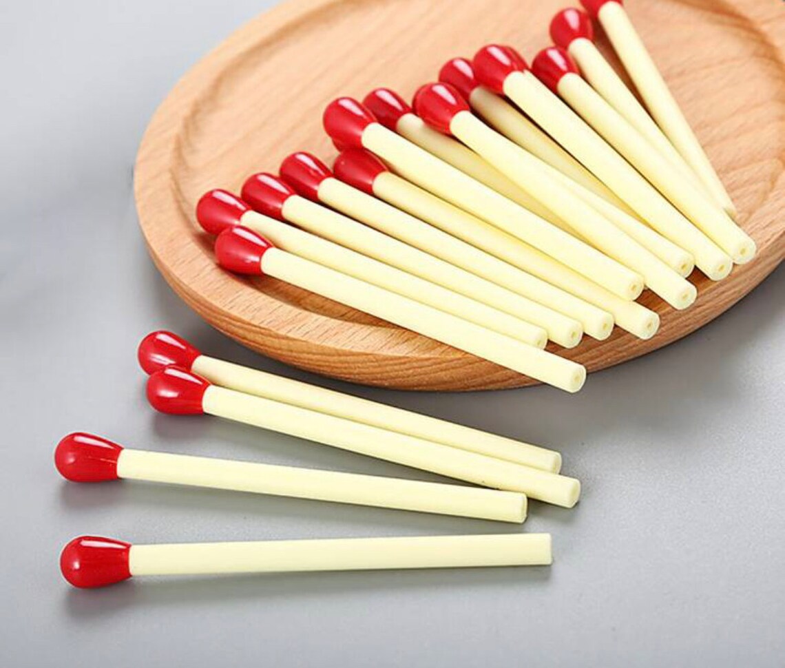 5 Pack Small Matchstick Pens faux Matchstick little Pens tiny Pen ...