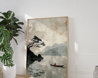 Japandi Wall Art Print Set of 2 Neutral Beige Cream Textured Artwork Wabi Sabi Modern Abstract ...