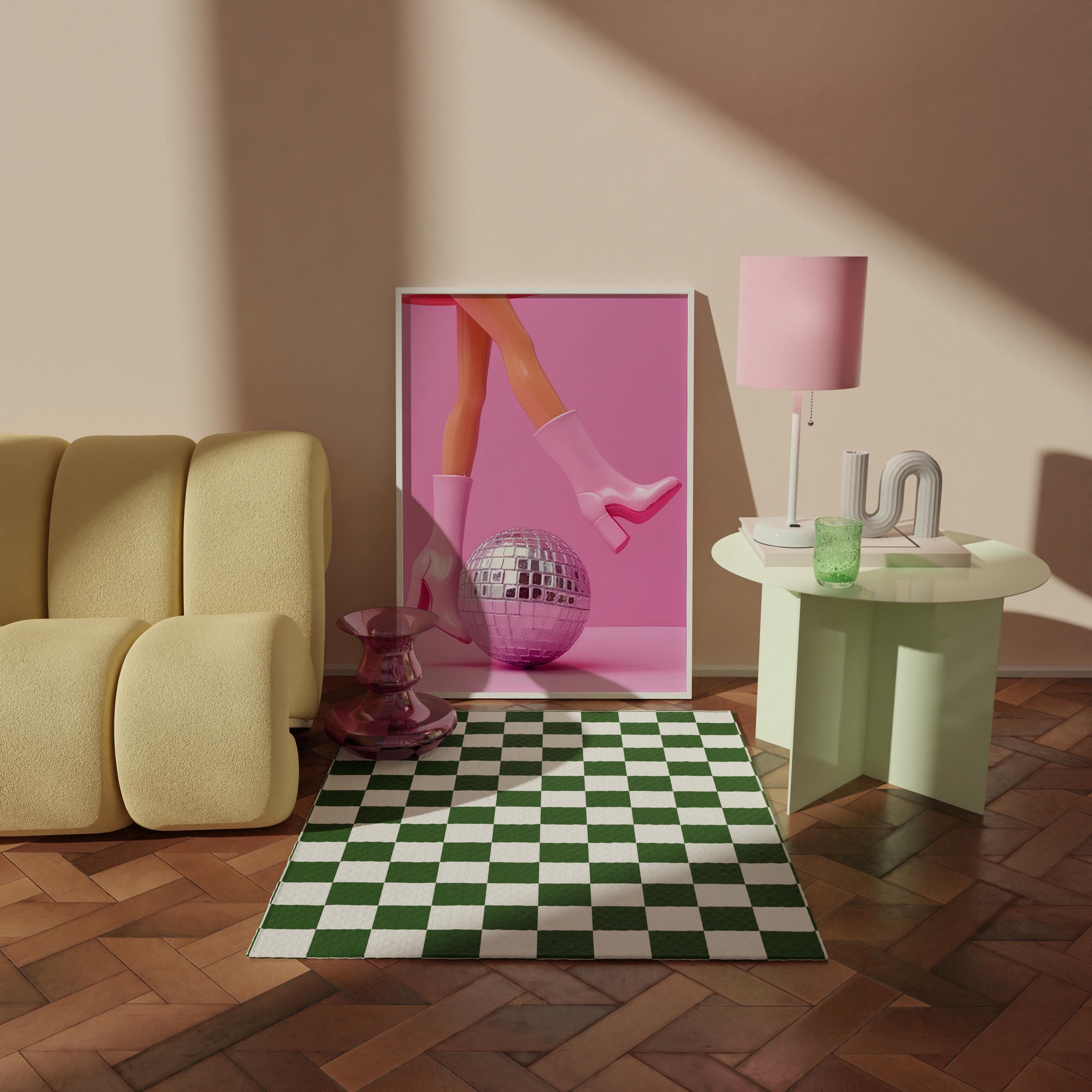 Barbie Doll Disco Ball Poster, Chrome Wall Decor, Preppy Aesthetic ...