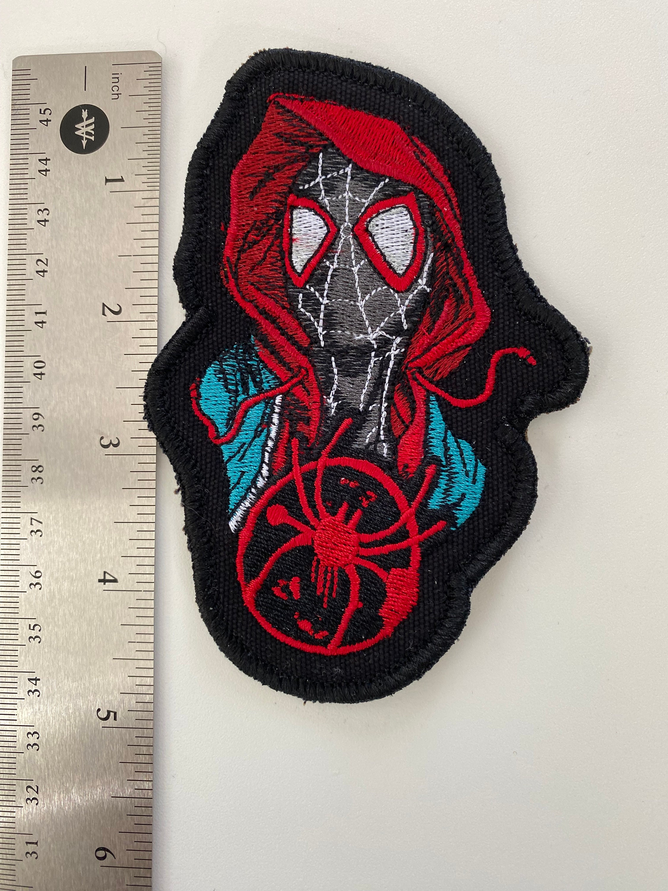 Spiderman Miles Sew on Embroidered Fabric Patch, Comic, Superhero, Kid Patches, Battle Vests ...