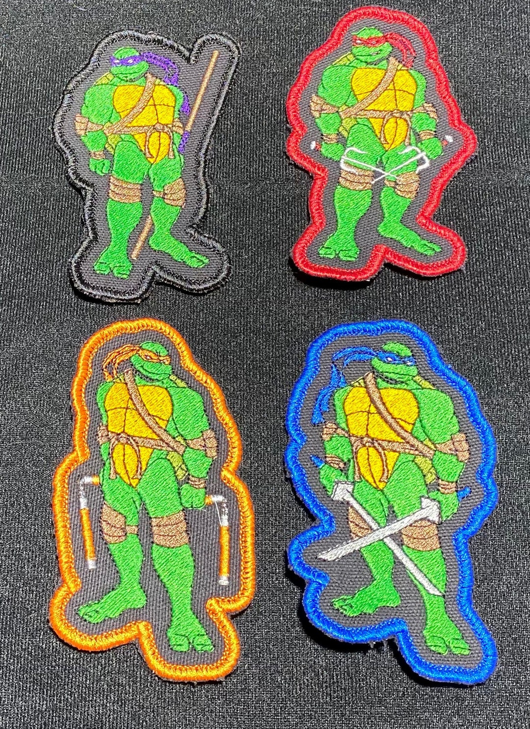 TMNT, Splinter and Casey Jones Sew on Embroidered Fabric Patch, Comic ...