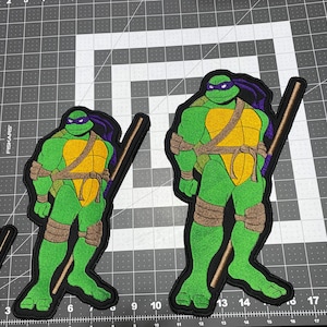 TMNT, Splinter and Casey Jones Sew on Embroidered Fabric Patch, Comic ...