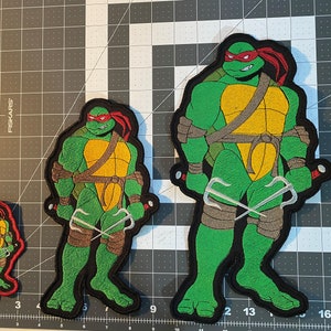 TMNT, Splinter and Casey Jones Sew on Embroidered Fabric Patch, Comic ...