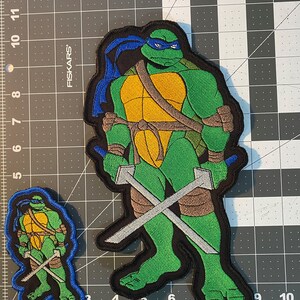 TMNT, Splinter and Casey Jones Sew on Embroidered Fabric Patch, Comic ...
