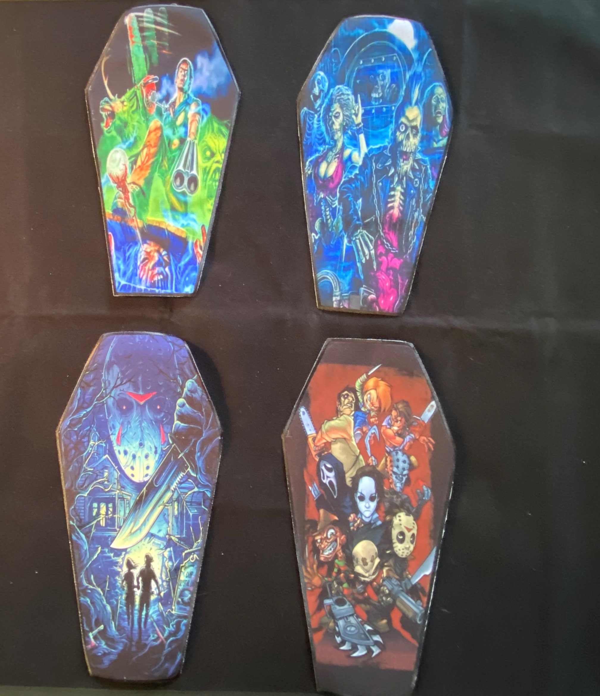 Horror Coffin Large Sublimated Sew on Patches, Battle Vests, Back Pack ...