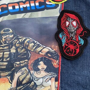 Spiderman Miles Sew on Embroidered Fabric Patch, Comic, Superhero, Kid ...