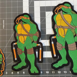 TMNT, Splinter and Casey Jones Sew on Embroidered Fabric Patch, Comic ...