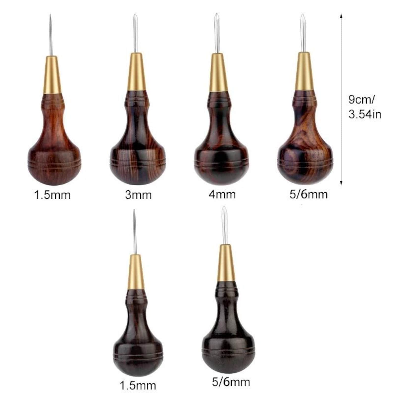 Rhombus Shape Stitching Awl DIY Leather Punch Tool Leather Craft Sewing ...