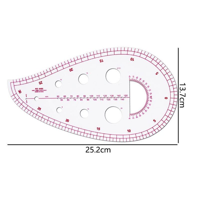 4pcs Multifunctional Curve Ruler Set Dressmaking Drawing Template Craft ...
