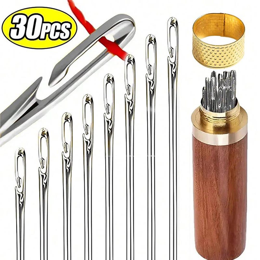 Side Hole Blind Sewing Needles | Stainless Steel Elderly Needles Hand ...