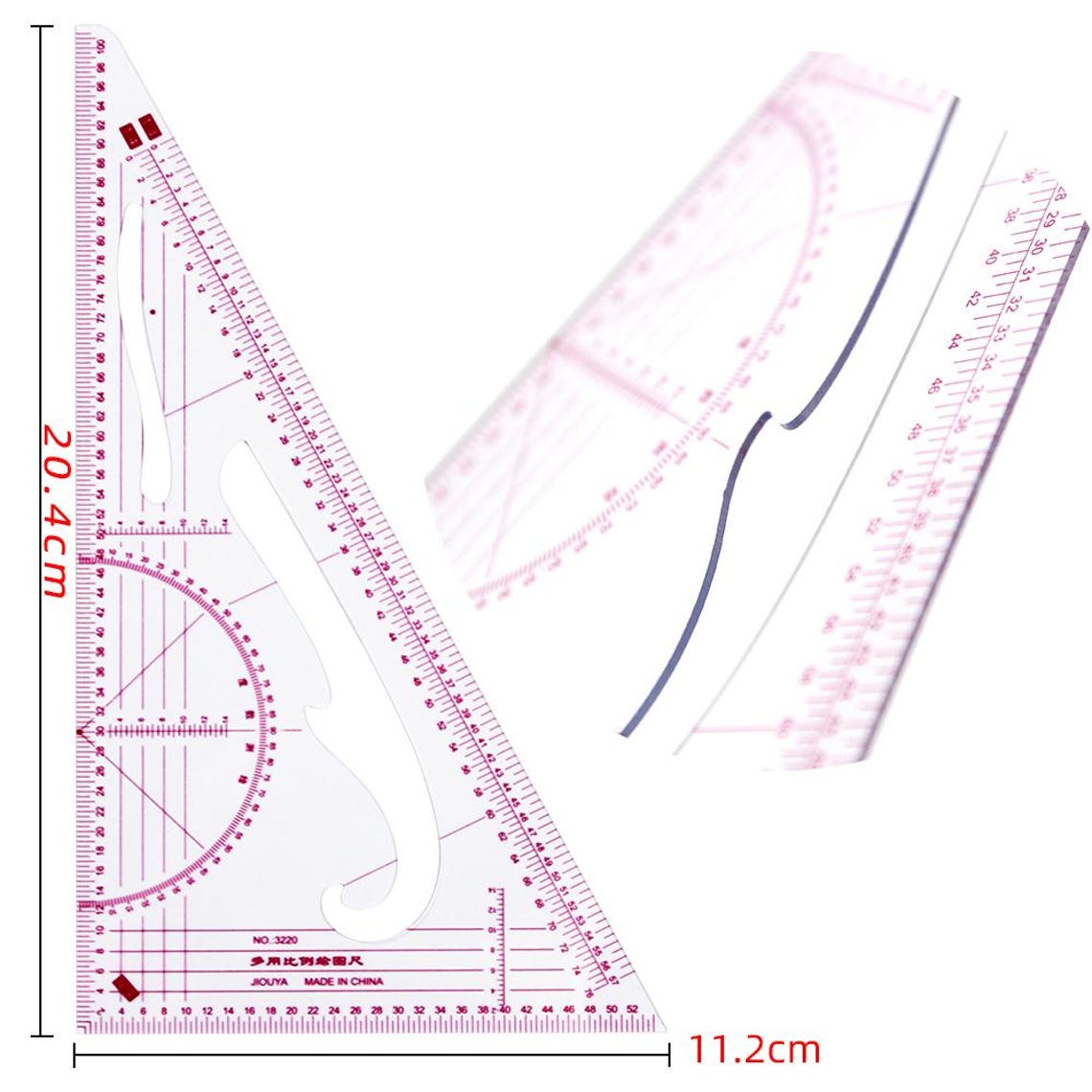 4pcs Multifunctional Curve Ruler Set Dressmaking Drawing Template Craft ...
