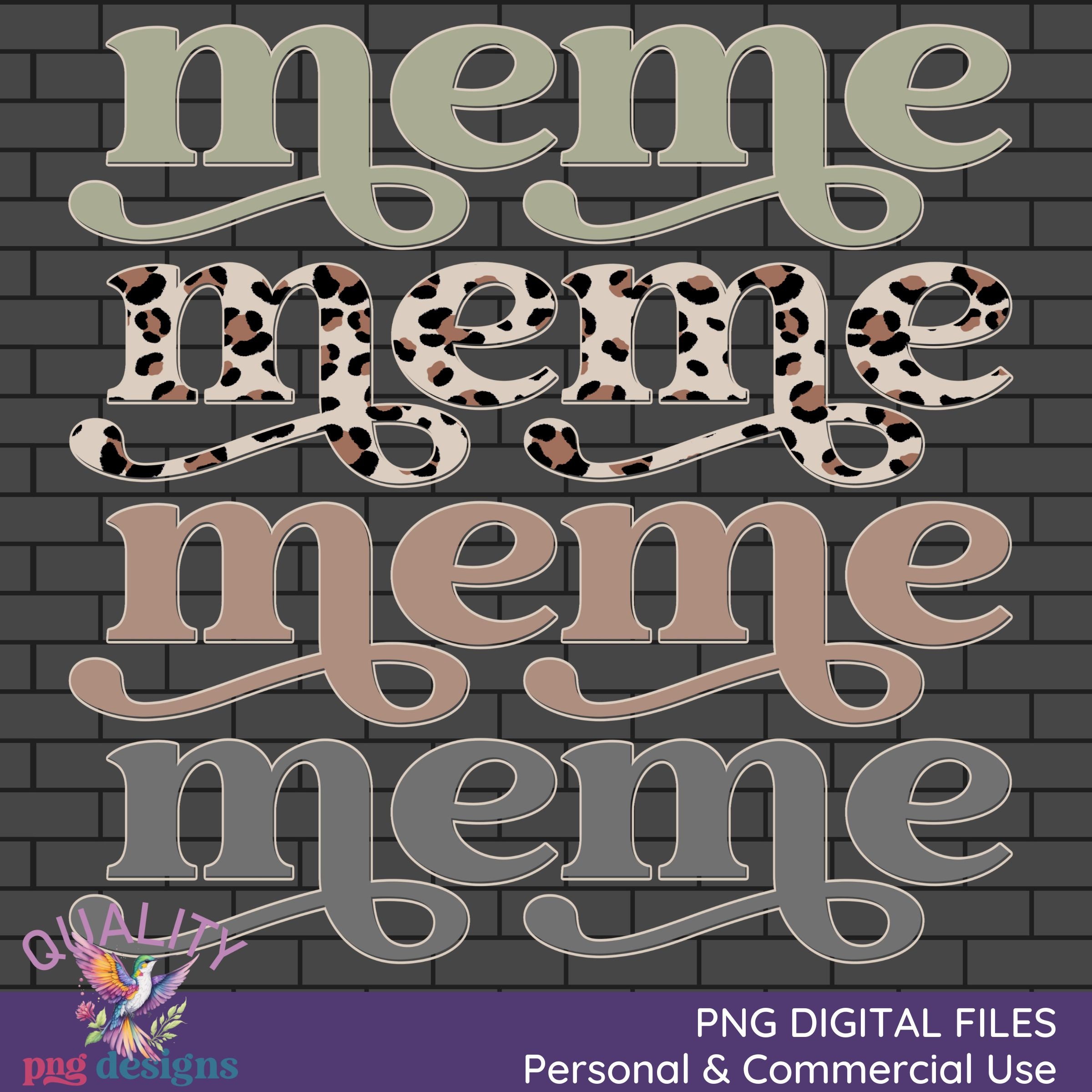 Meme PNG Meme Stacked Clipart Commercial Use Digital Download Print on ...