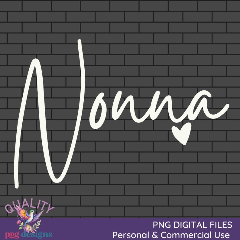 Nonna PNG Nonna Clipart Commercial Use Digital Download DTG Print Design Print on Demand ...