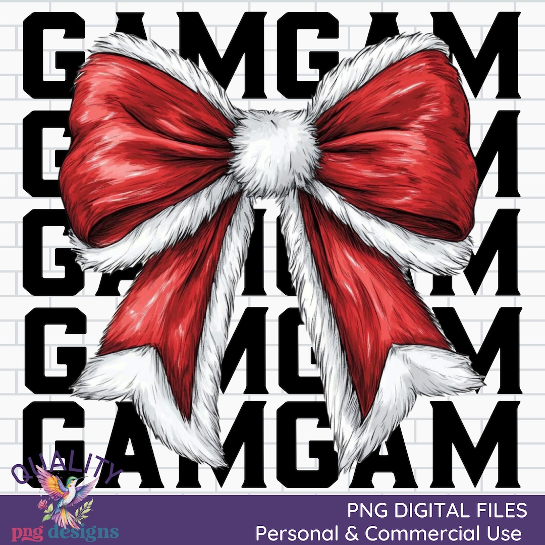 Gamgam Claus PNG | Christmas Sublimation | Commercial Use Print on ...
