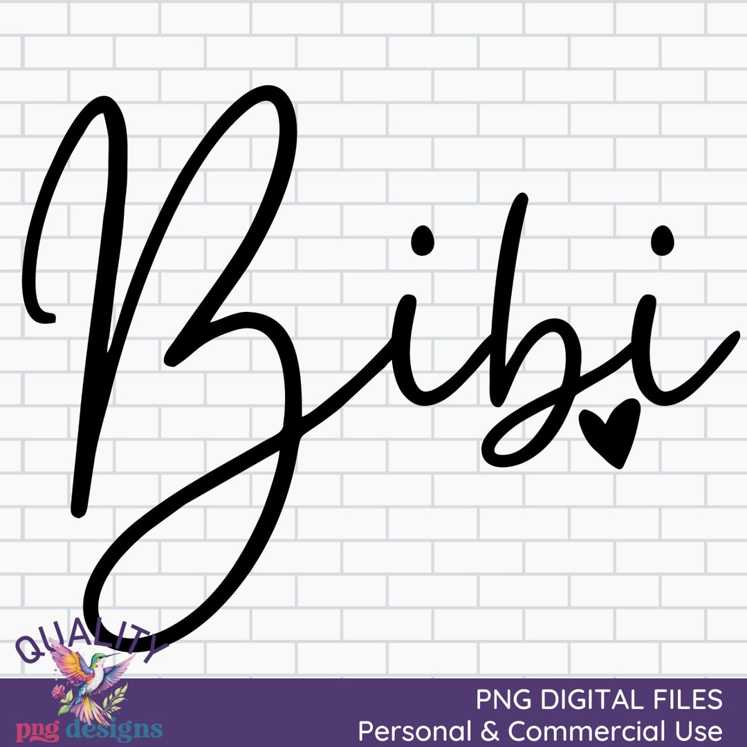 Bibi PNG | Bibi Clipart | Commercial Use Digital Download | Print on ...