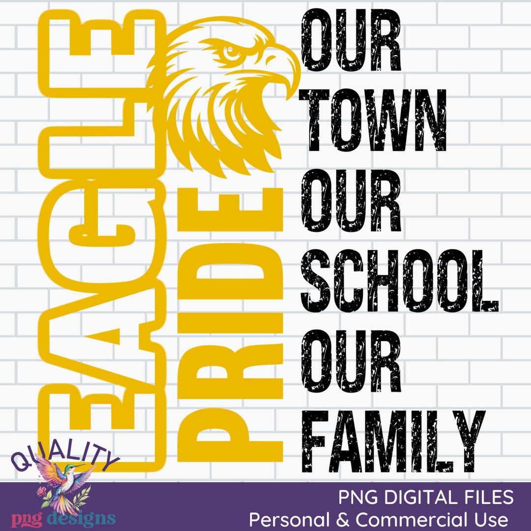 Eagle Pride PNG | Football Sublimation Clipart | Commercial Use Print ...