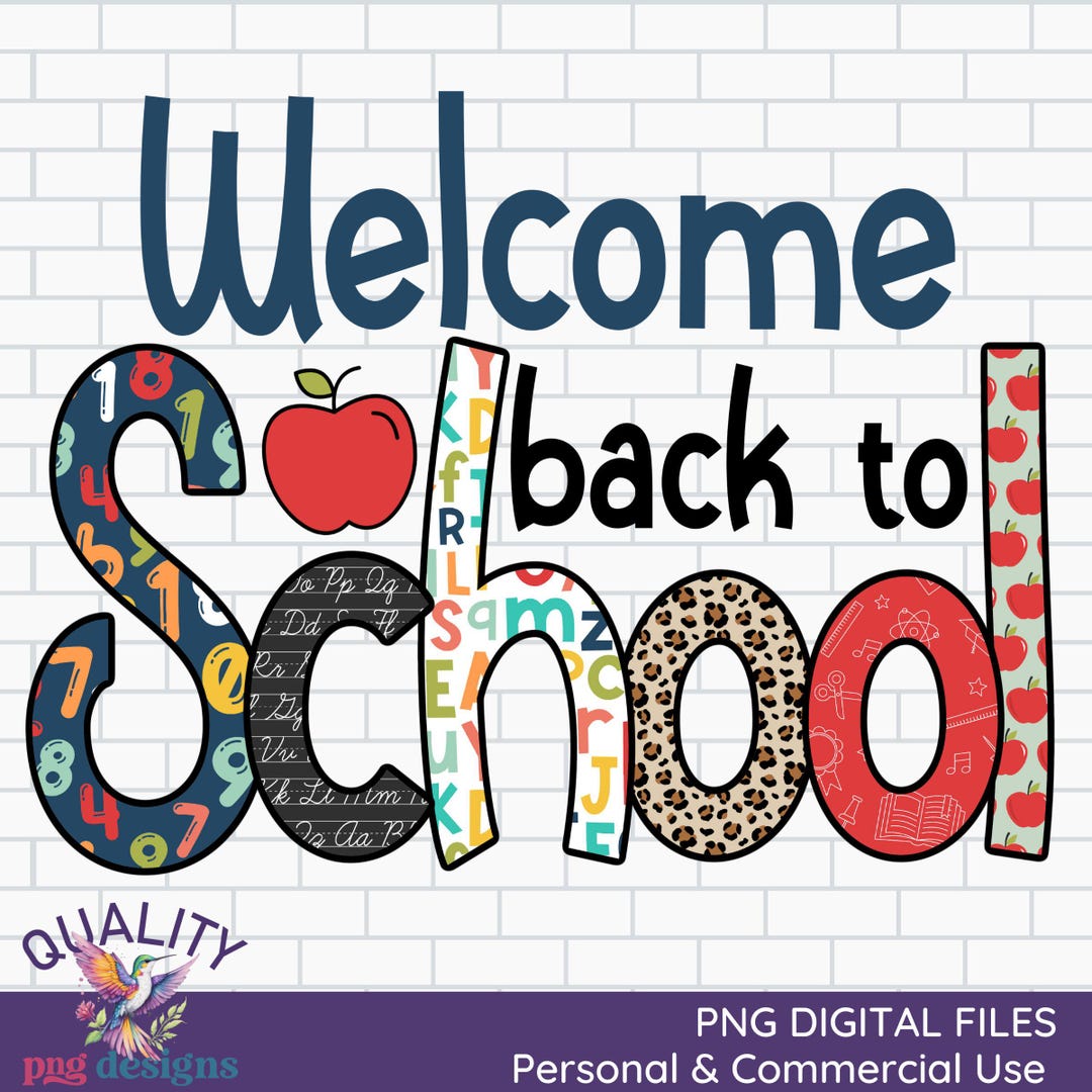 Teacher Png | Welcome Back to School | Teacher Sublimation Digital ...