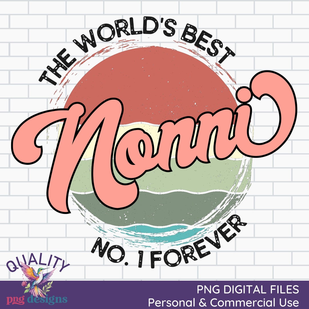 Vintage Nonni Png | Retro Digital Sublimation Download | Mothers Day ...